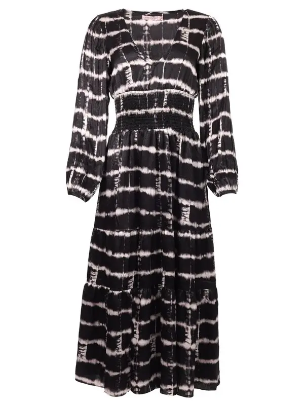 TRAFFIC PEOPLE Whisper Midi Dress - Black/white