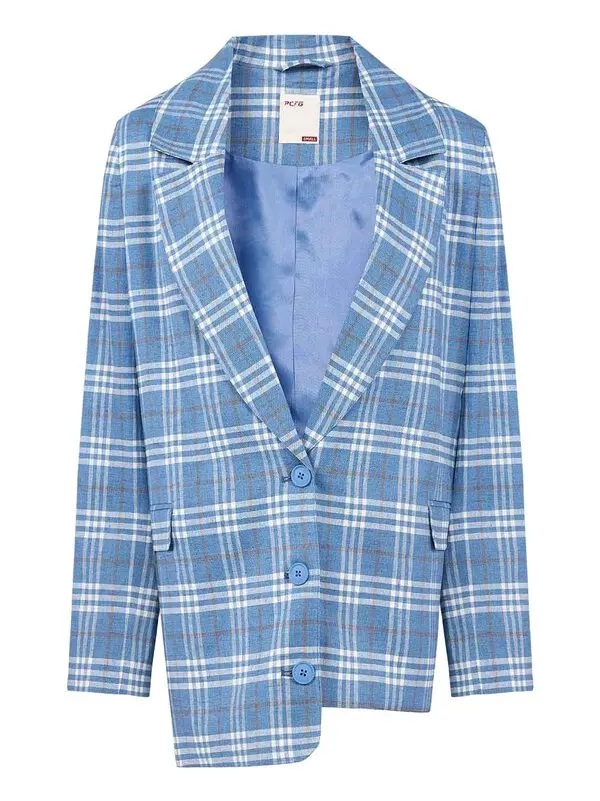 PCFG Multicolor Checked Blazer - Blue
