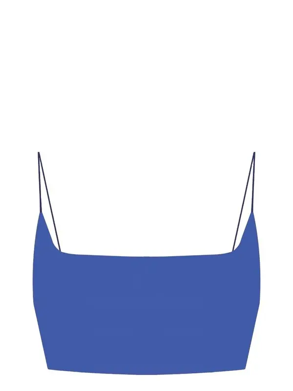 YORSTRULY Skinny Bra Colour Electric Sports Bralette With Spaghetti Straps - Blue