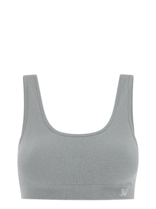 NUDEA The Tencel™ Seamless Crop Top Storm - Grey