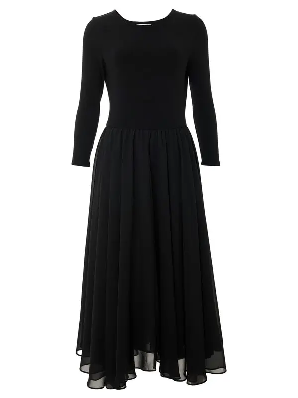LOUCHE Huxley Ballerina Style Maxi Dress - Black