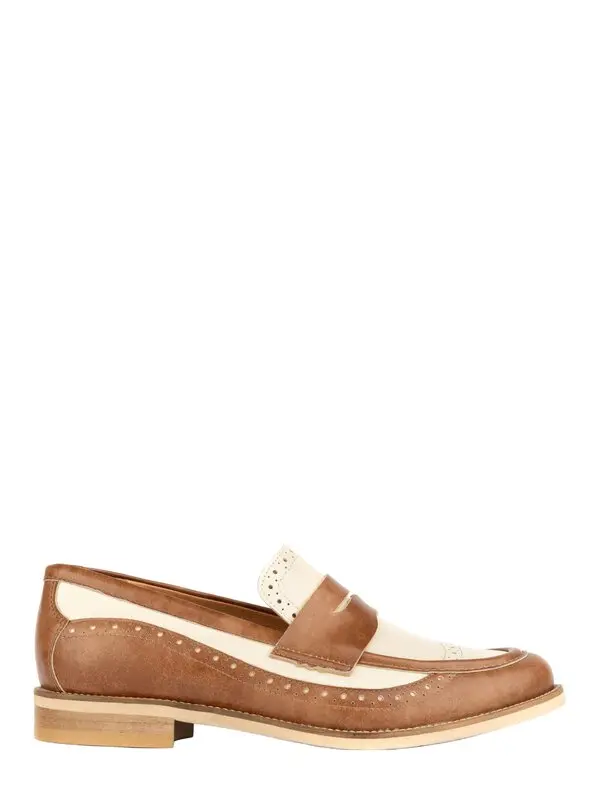 EMBASSY LONDON USA Angelina Leather Loafer - Brown