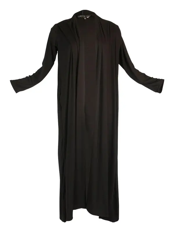 JENNAFER GRACE Long Sleeve Jersey Wrap - Black
