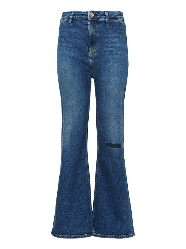 NOEND Queen Wide Leg Crop Jeans - Blue