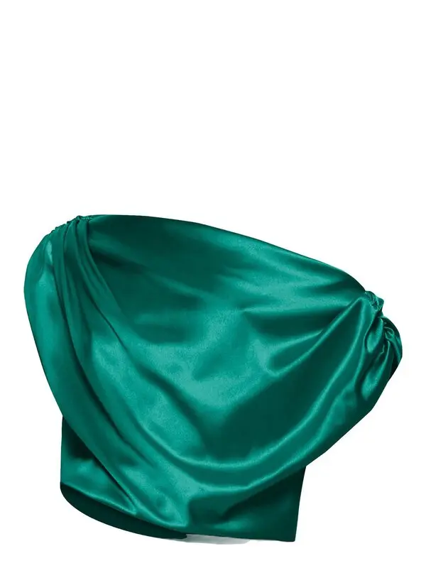ANGELIKA JOZEFCZYK Satin Livia Blouse - Green