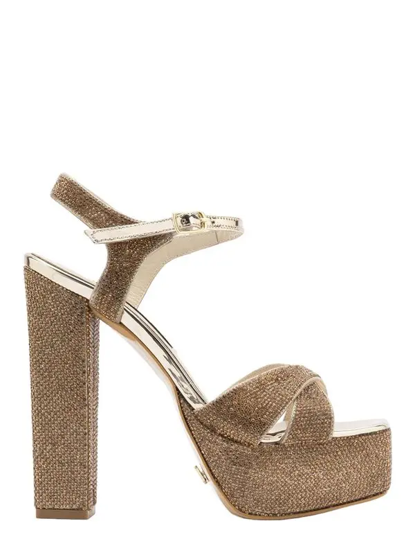 ILVI Jumana Stone Heeled Sandal - Gold
