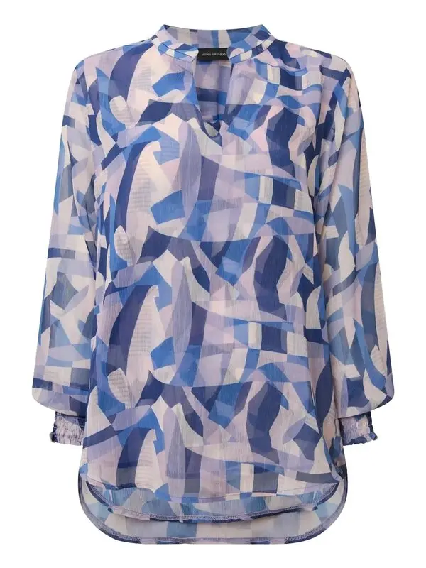 JAMES LAKELAND Mosaic Print Blouse - Blue