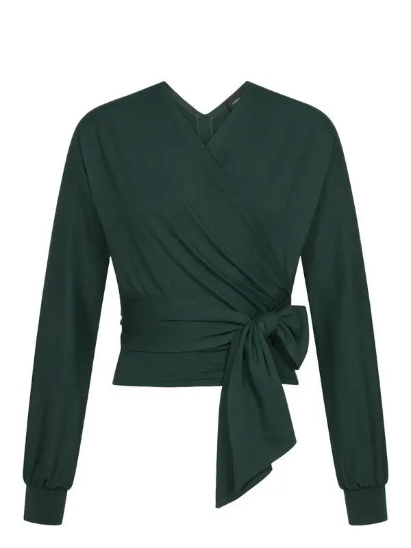 MARIANNA DÉRI Wrap Shirt - Green