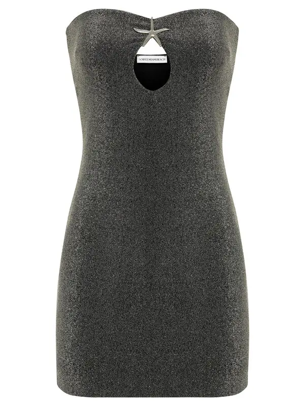 SOIRÉE MIAMI BEACH Sofia Lurex Mini Dress - Black