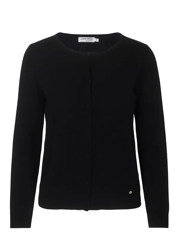 TIRILLM Emilie Basic Cashmere Cardigan - Black