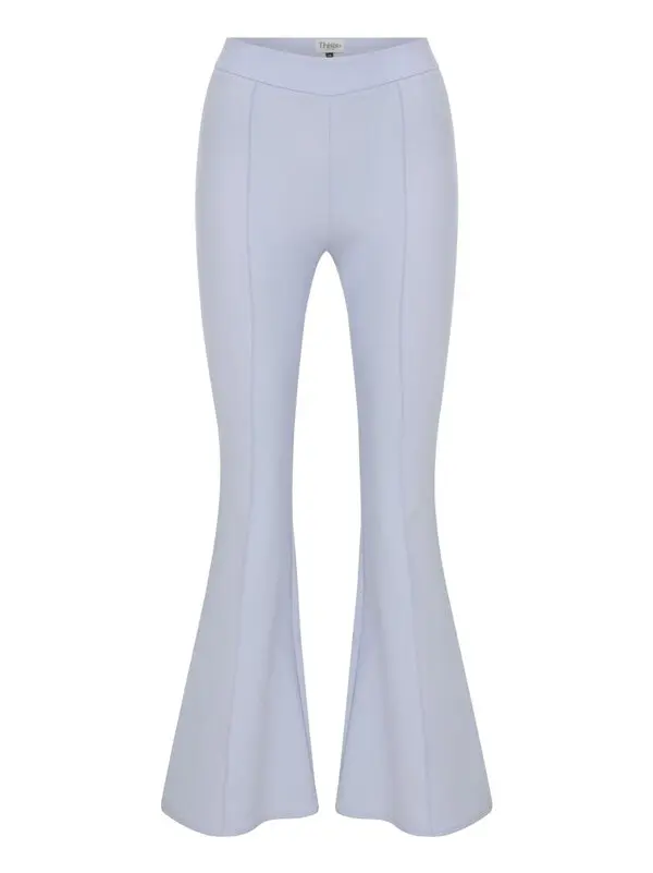 THISISU COLLECTION High-waisted Bell-bottom Trousers - Blue