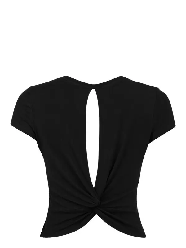 ALTRA VOLTA Open Back Twist Tee - Black