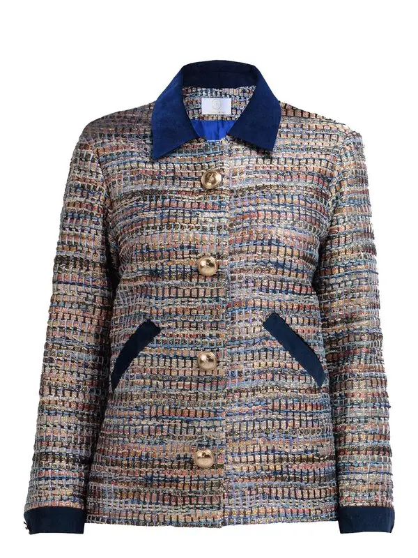 GEEGEE COLLECTION Daphne Coat - Blue/gold
