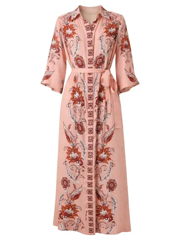 RAISHMA Sasha Printed Dress - Pink