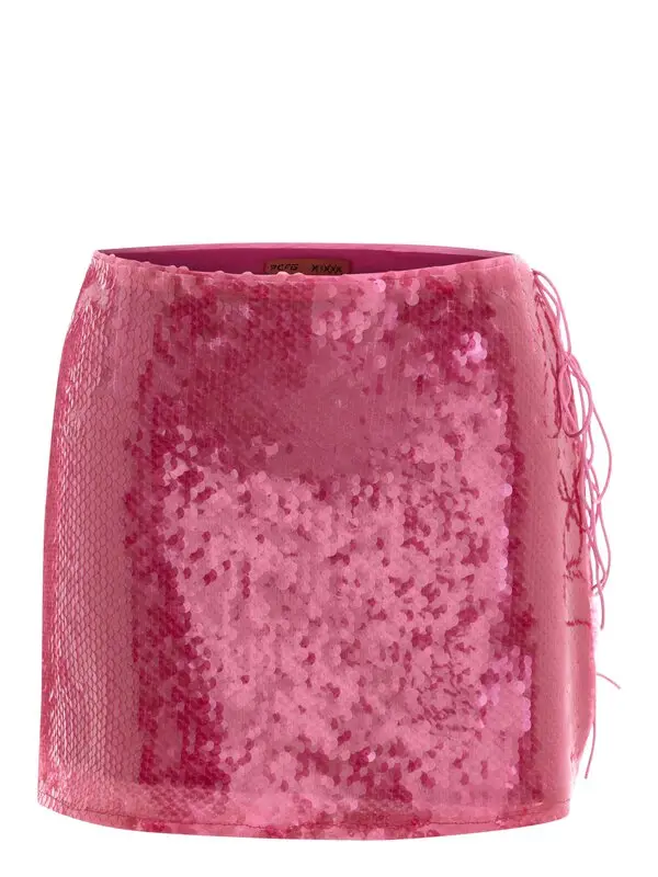 PCFG Tie Detailed Mini Skirt - Pink