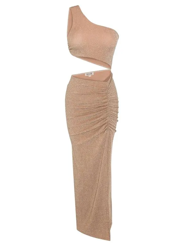 SELLIE Gloria Maxi Dress - Brown