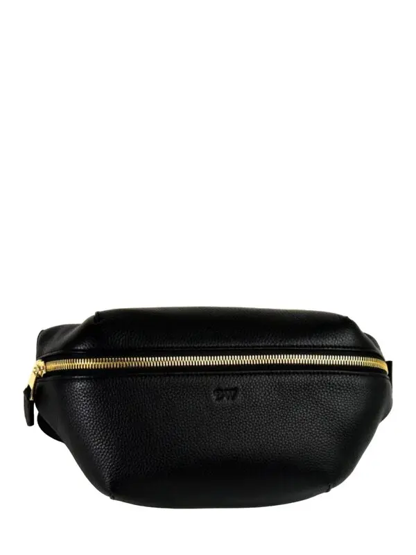 DAVID WEJ Leather Belt Bag - Black