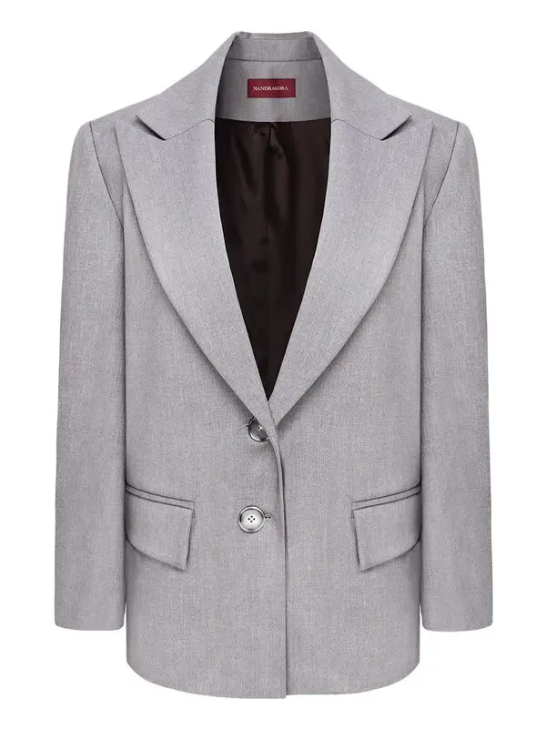 MANDRAGORA Oversized Blazer - Grey
