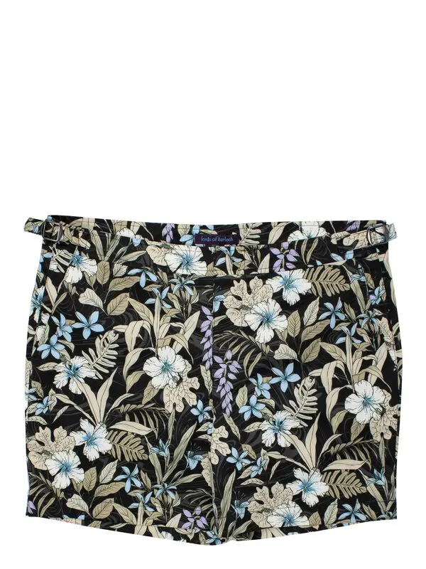 LORDS OF HARLECH Pool Floral Swim Shorts - Black
