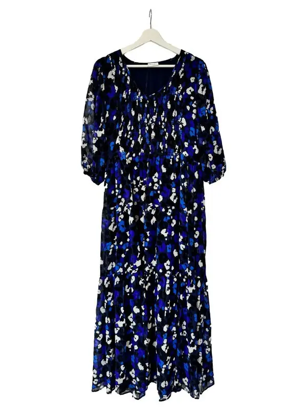 MERCY DELTA Romsey Tiered Dress - Blue