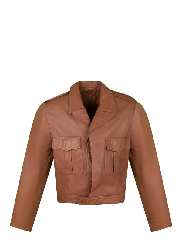 ZASTASTUDIO Enticer Leather Jacket - Brown