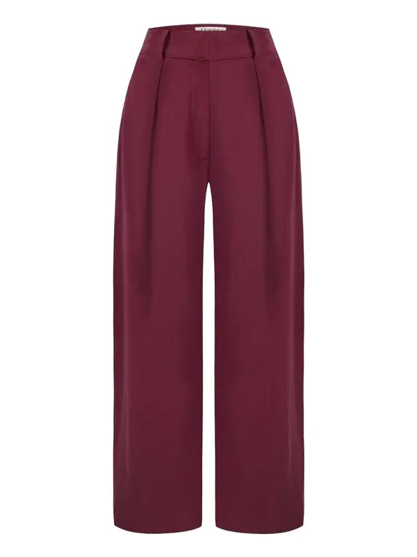 THISISU COLLECTION Vera Wide-leg Trousers - Red