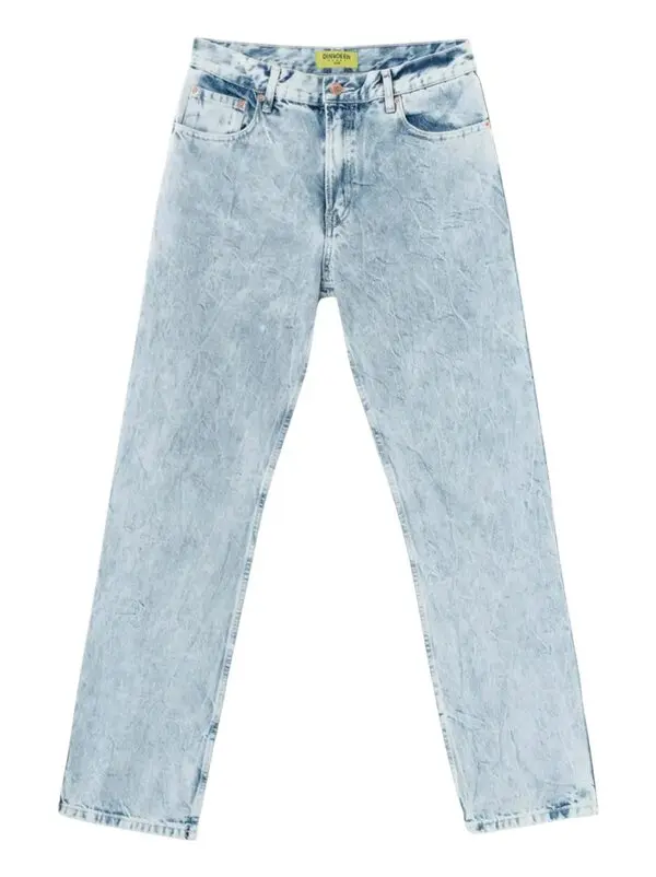 DIN & DEEN Relaxed Fit Wash Jeans - Blue