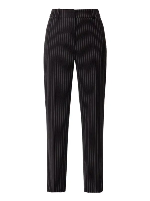 AGGI BY HALEWSKI Straight Suit Trousers - Black