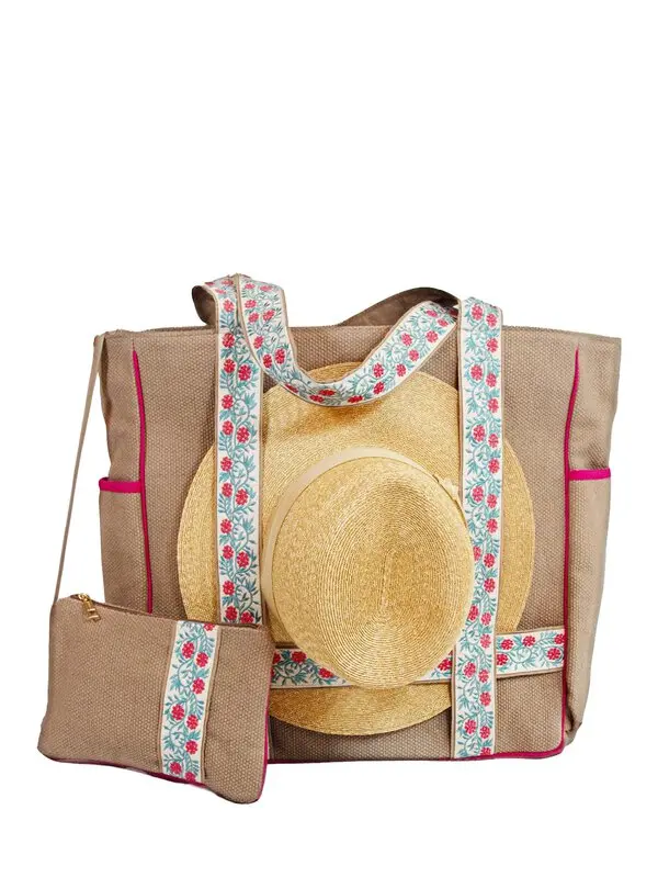 SIDNEY BYRON Suncatcher Daytripper Tote & Pouch Croix - Brown