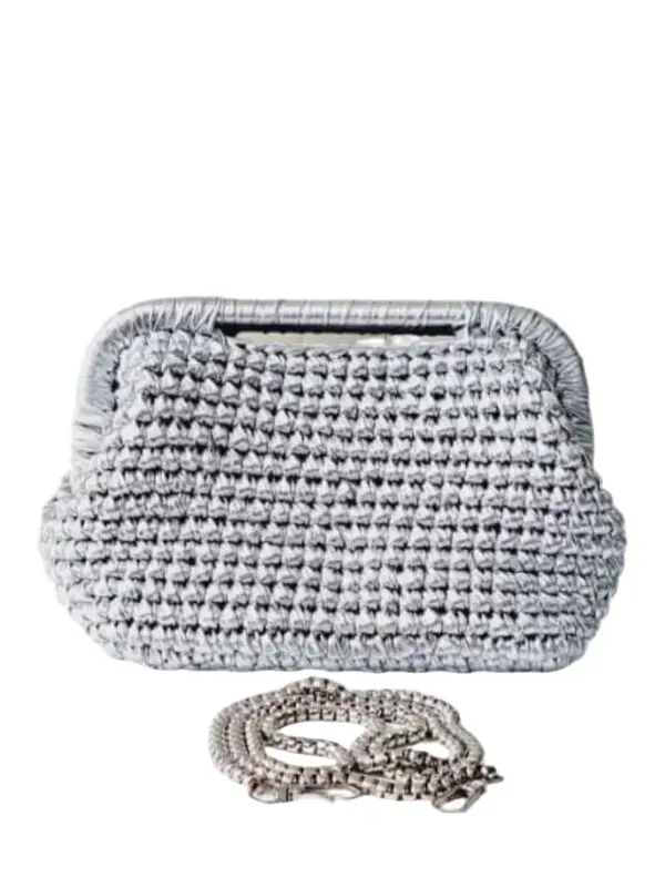 SPRINGMOONATELIER Metallic Star Bag - Silver