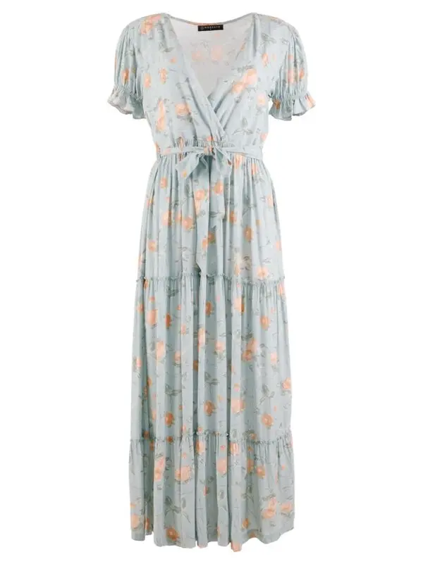 MORRATO BALI Tiana Printed Maxi Dress - Blue