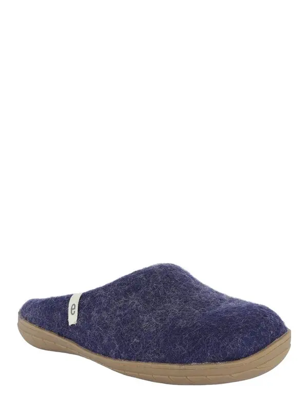EGOS COPENHAGEN Rubber Sole Slipper - Blue