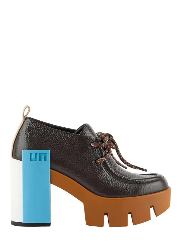 United Nude Grip Moc Mid Loafer - Brown/blue