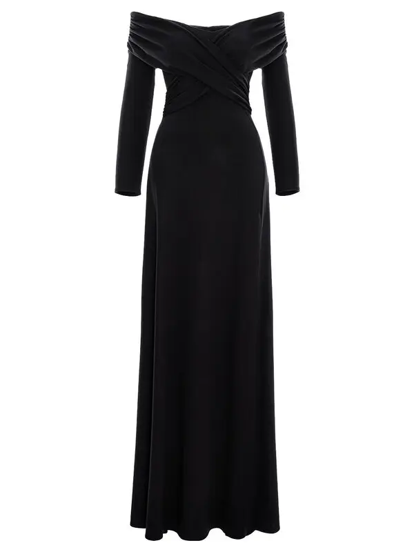 ROSERRY Tuscany Off-shoulder Maxi Dress - Black