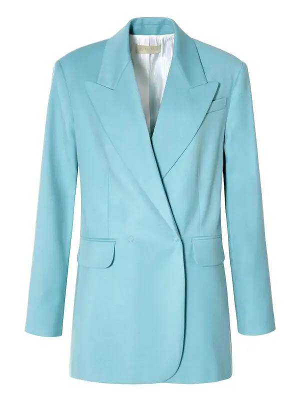 AGGI BY HALEWSKI Oversized Blazer - Blue