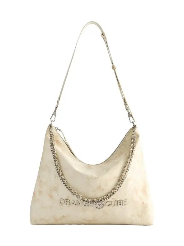 ORANGE CUBE Metropolitan Crossbody Bag - White