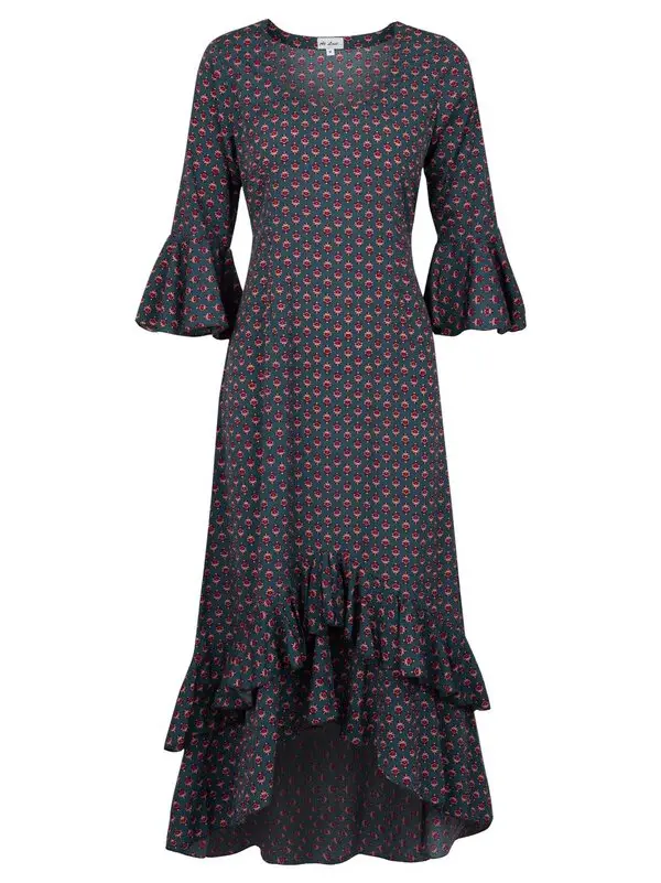 AT LAST... Victoria Midi Dress - Blue