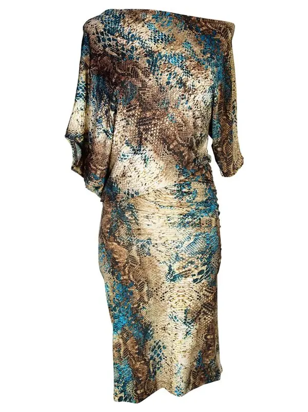 JENNAFER GRACE Pencil Skirt With Angled Sleeves - Brown