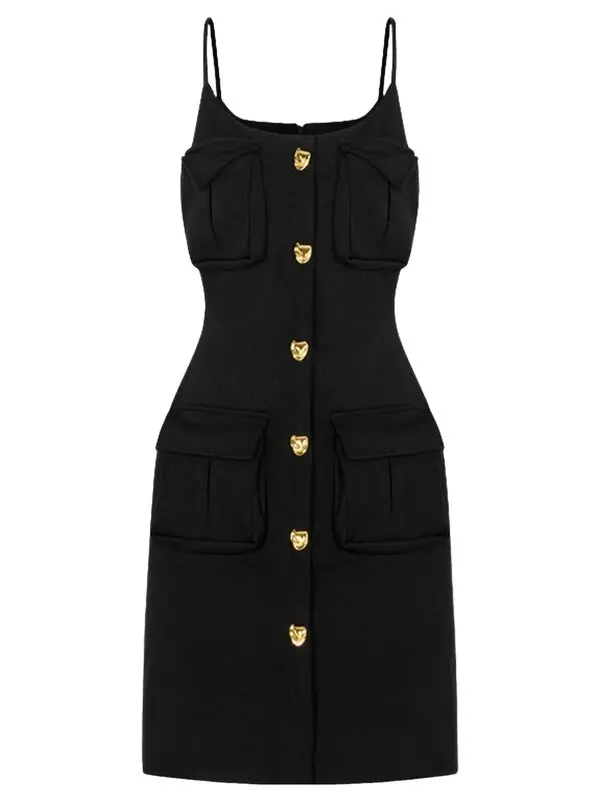 JUSTIN TONG Mona Utility Dress - Black