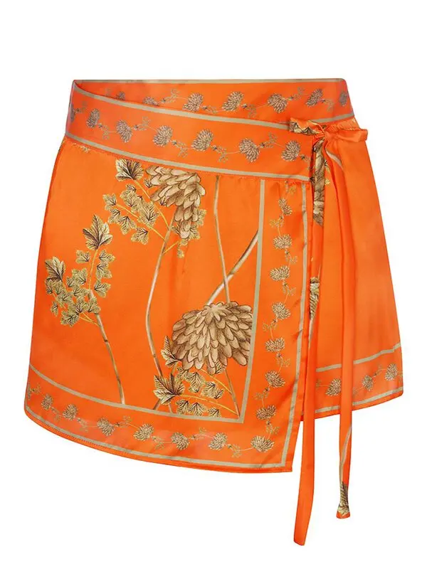 AGUACLARA Riad Mini Skirt - Orange