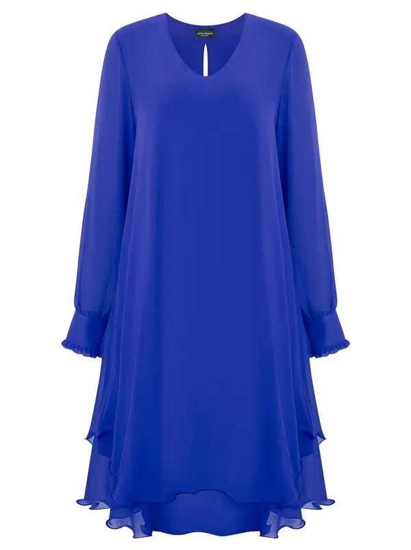 JAMES LAKELAND Wave Hem Dress - Blue
