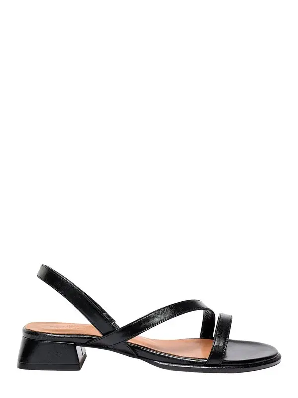 NAGUISA Laredo Criss-cross Strap Sandals - Black