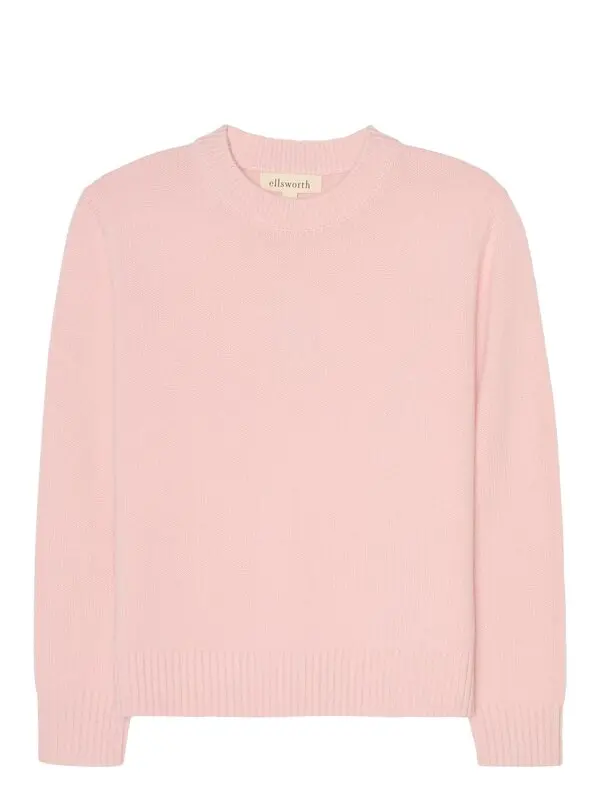 ELLSWORTH + IVEY Joey Crewneck Sweater - Pink