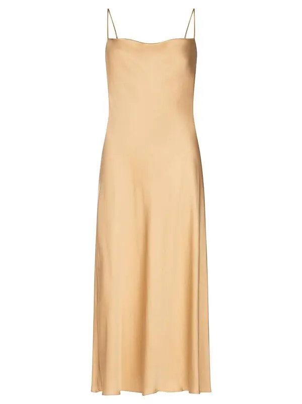 ROSES ARE RED Neutrals The Midi Slipdress - Gold