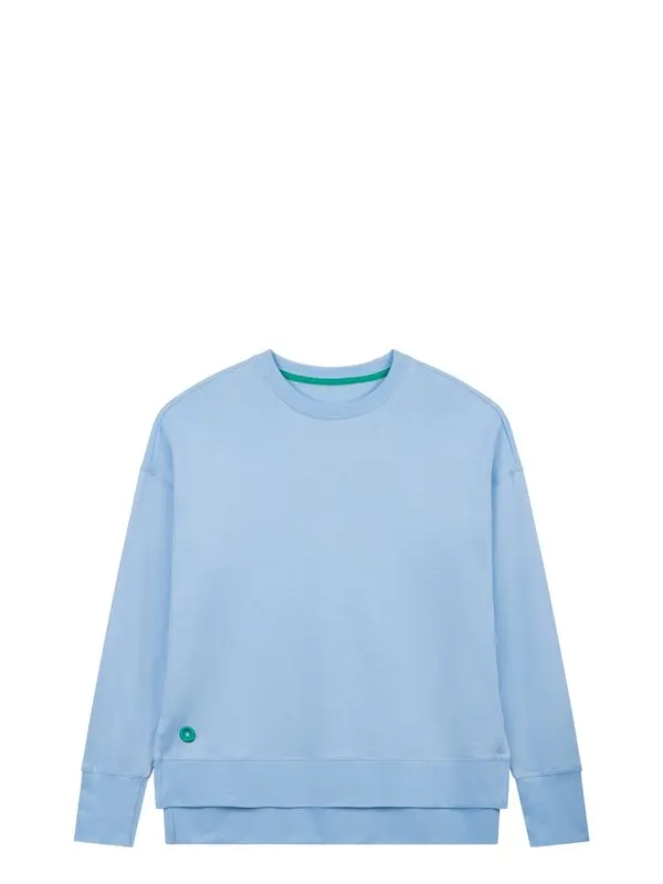 LOUNGERS Longline Sweatshirt - Blue
