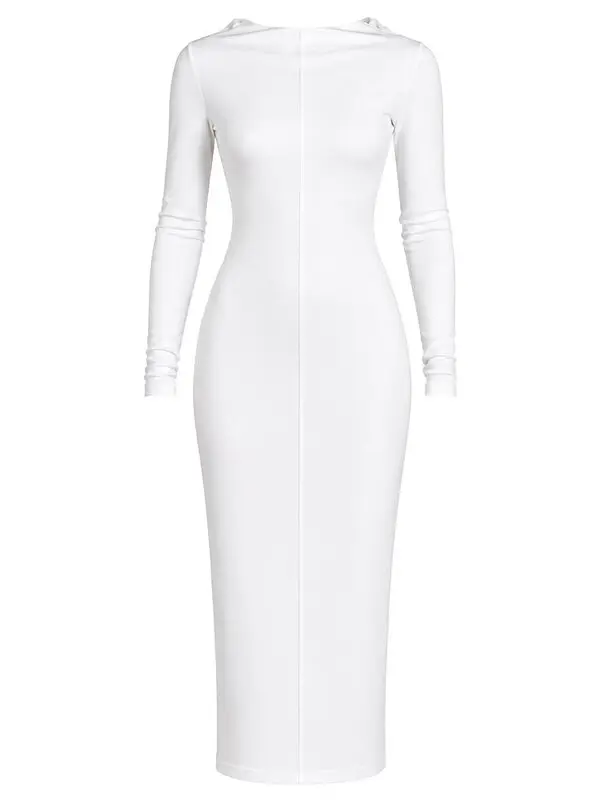 THE ETHOS STUDIO Sarah Midi Dress - White