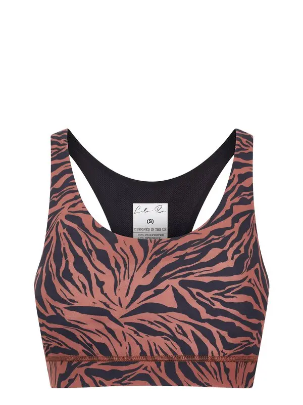 LULA-RU Sports Bra Tiger Print - Brown