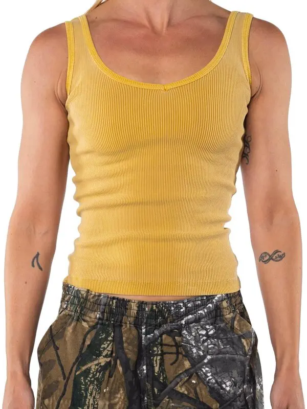 ARIKO Ribbed Tank - Gold