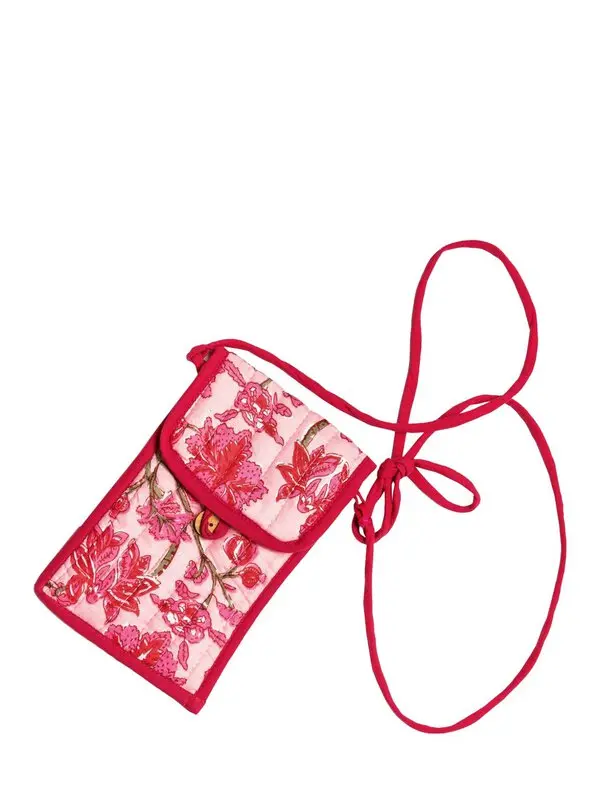 INARA Cherry Blossom Crossbody Phone Bag - Pink