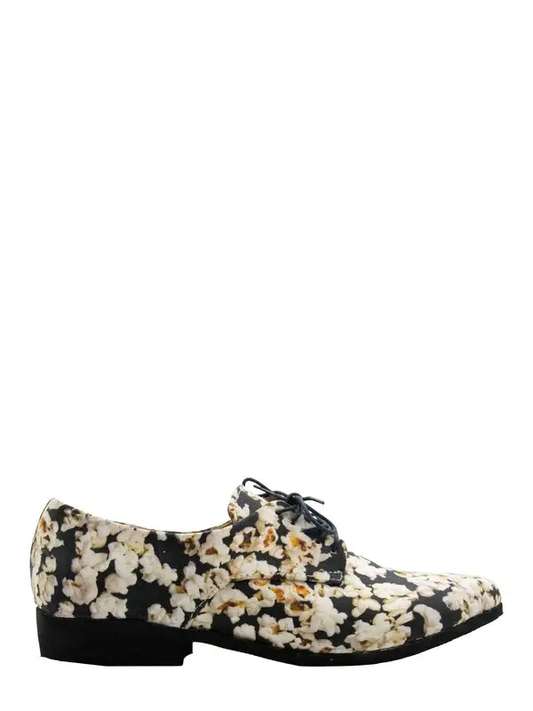 ABSURDE Pointed Toe Lace-up Shoes - Black